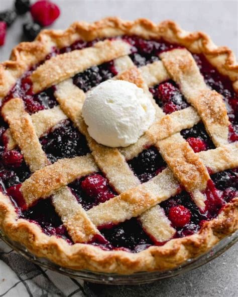 Triple Berry Pie Easy Recipes Ideas