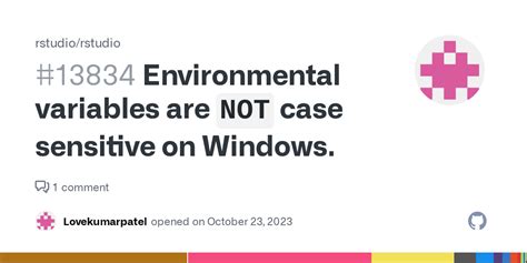 Environmental Variables Are `not` Case Sensitive On Windows · Issue