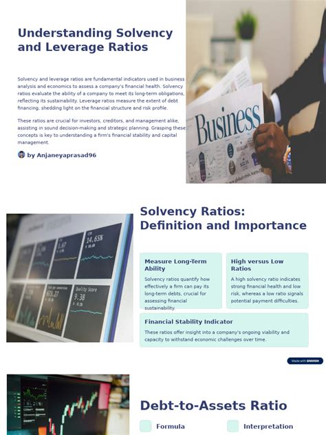 Understanding Solvency And Leverage Ratios Pdf Leverage Finance