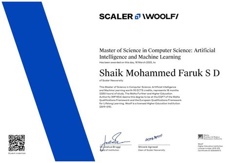 Ai Machinelearning Computerscience Certification Datascience Dataanalytics Shaik