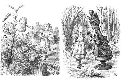 Alice Im Wunderland John Tenniel Illustrationen Tenniels Color