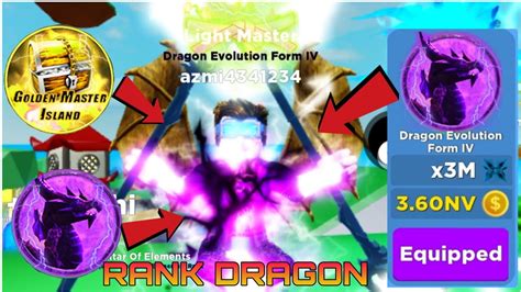 Unlocking Rank Dragon Evolution Form 4 Ninja Legends Roblox Part 7