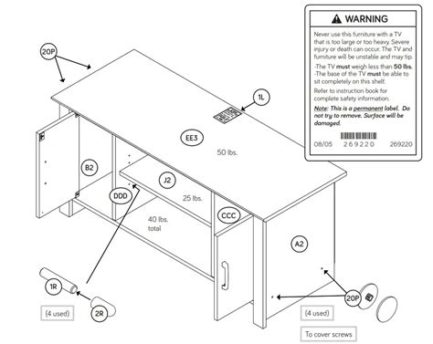 Sauder Tv Stand Assembly Instructions Manuals