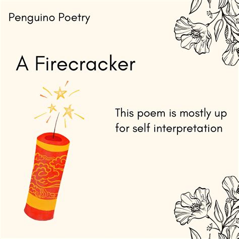 Poem 3 A Firecracker Penciled By Penguino Medium