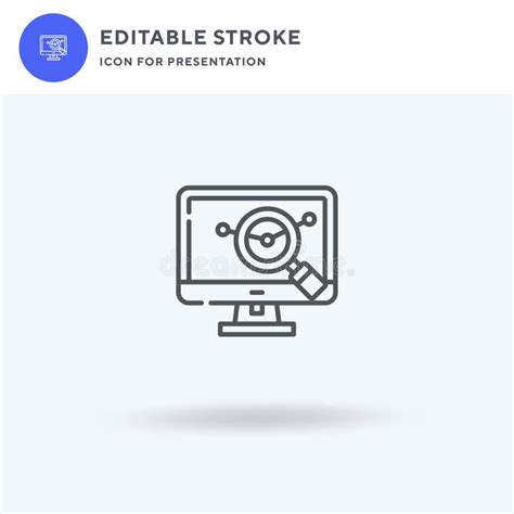 Analyst Icon Vector Filled Stock Illustration Illustration Of Diagram Calculation 345354931