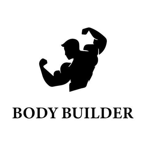 Premium Vector Body Builder Logo Design Template