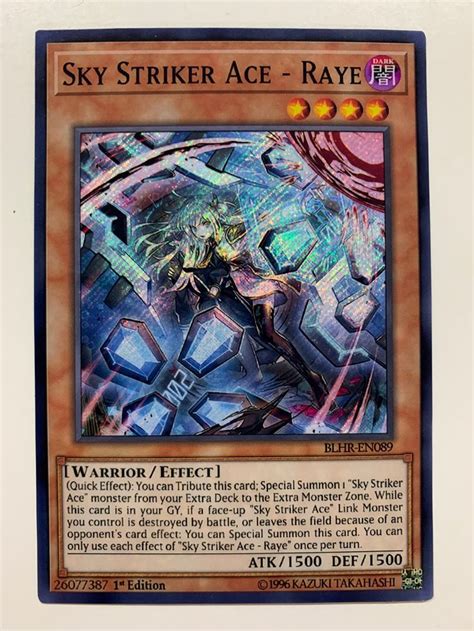 Sky Striker Ace Raye Alternate Art Secret Rare Orica Proxy Etsy