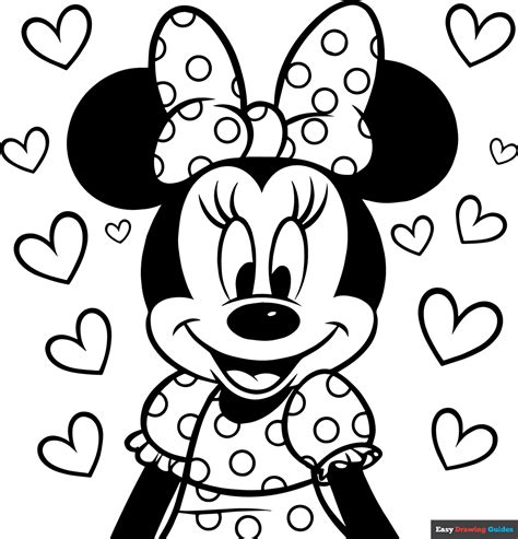 Minnie Mouse Coloring Pages Printable Minnie Mouse Coloring Pages For