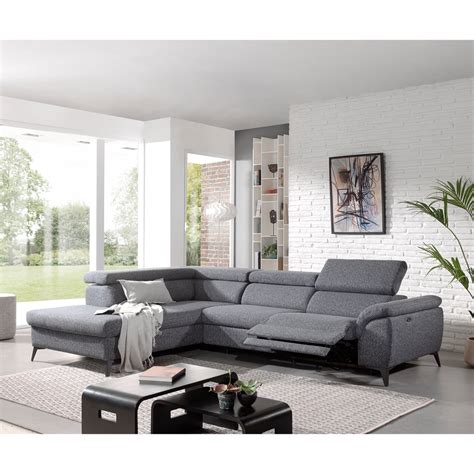 Deze Hoeksalon Met Verstelbare Hoofdsteunen En Elektrische Relax Is Verkrijgbaar In