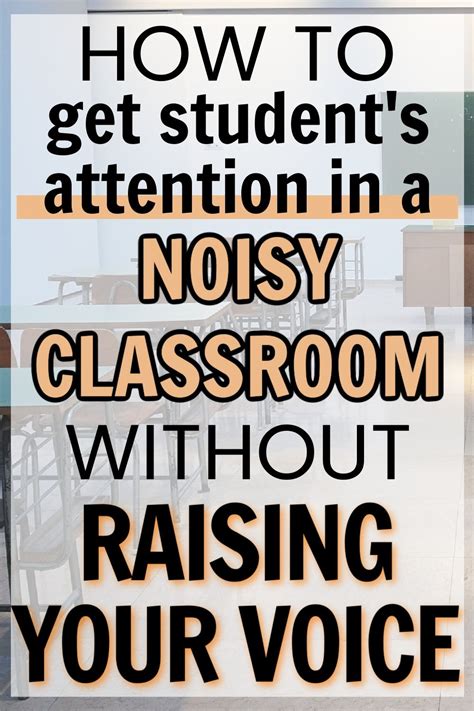 Classroom Management For Noisy Classes Middle School Classroom