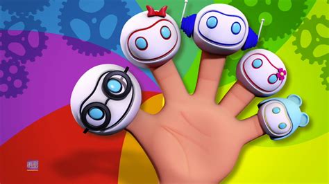 Dedo Familia Robot Canciones Preescolares Rimas De Bebé Nursery