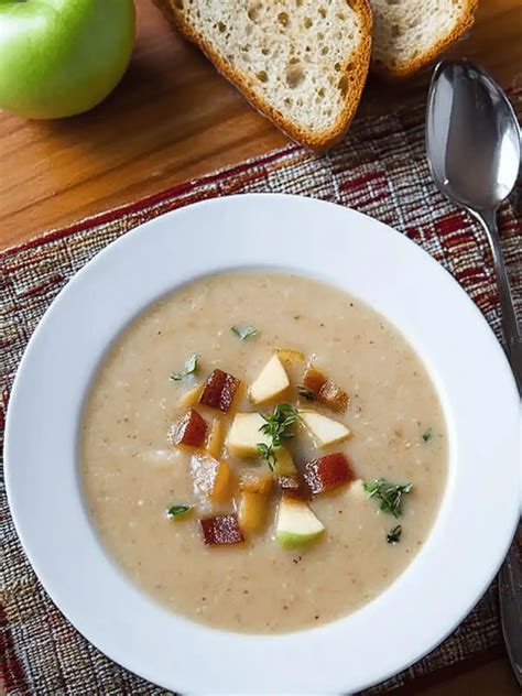 Irresistible Roasted Apple And Aged White Cheddar Soup