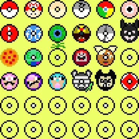 Pokeball Pixel Art Raster Game Retro Stock Illustrations 202103
