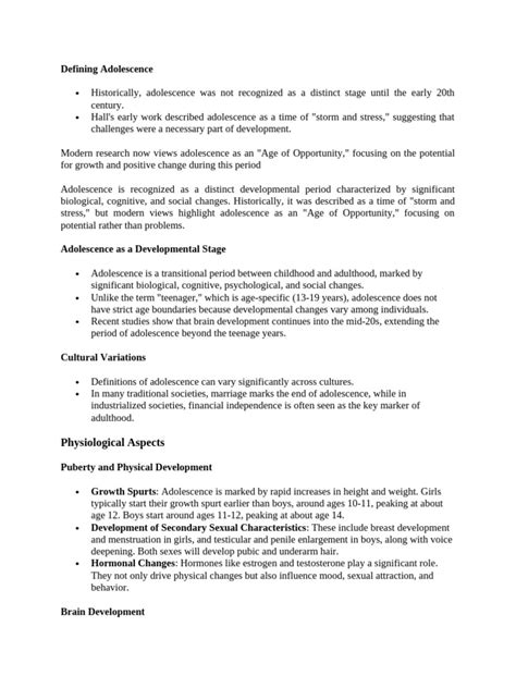 Defining Adolescence Pdf Adolescence Psychological Resilience