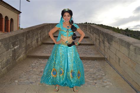 Princesa Jasmine Aladdin Jasmine Cosplay Vestuario Profesional