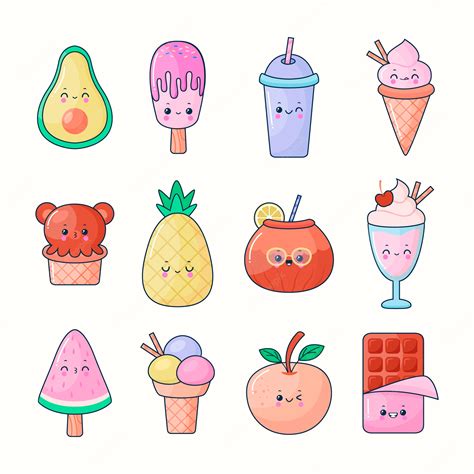 Kawaii Summer Clip Art Free Clipart 3237812 Clipart Library