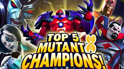 Top 5 Mutant Champions In Mcoc Marvel Contest Of Champions Youtube