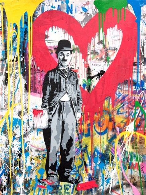 Artist Mr Brainwash Title Chaplin Year Created 2018 Medium Silkscreen And Mixed Media On