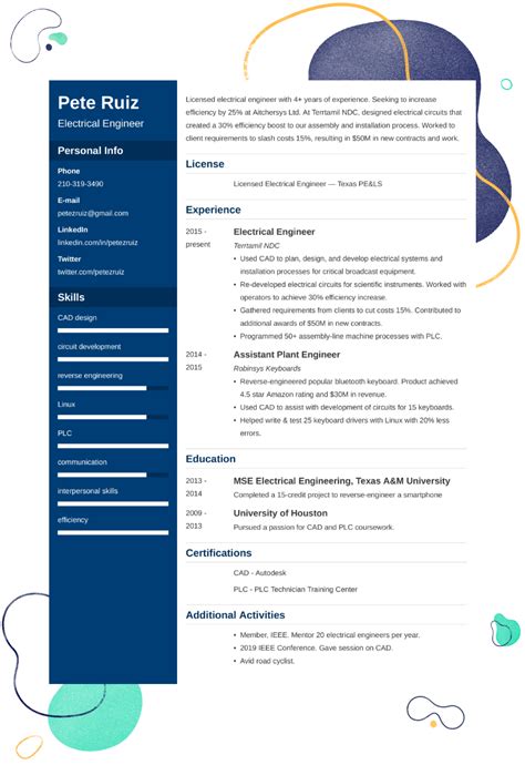 Electrical Engineer Cv—examples And 25 Writing Tips