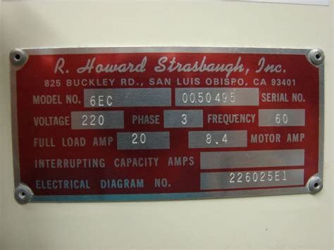 Strasbaugh 6ec Cmp Wafer Polisher 220 V 3 Phase 60 Hz Serial