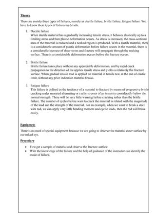 Macro Structure Examination And Identification Of Fracture Surface PDF