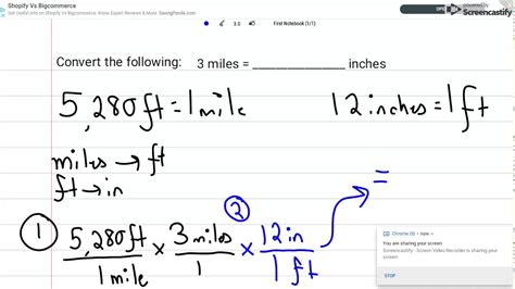 Multi Step Conversions Worksheet