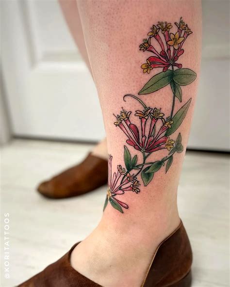 15 Unique Honeysuckle Tattoo Ideas For A Striking Design