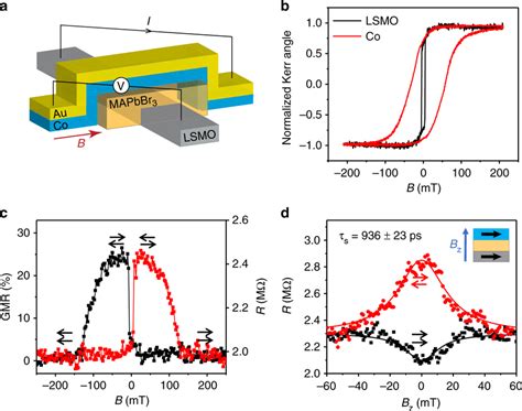 Giant Magnetoresistance Gmr And Hanle Effect In Mapbbr3 Based Spin