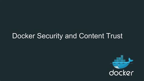 Docker Security And Content Trust Pdf