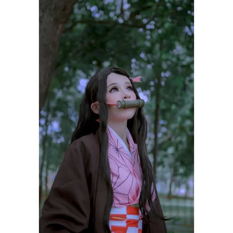 Jual Nezuko Bamboo Bambu Cosplay Aksesoris N3d Shopee Indonesia