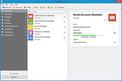 Safe In Cloud Review Access A Password Database From Multiple Devices Via Cloud Softpedia