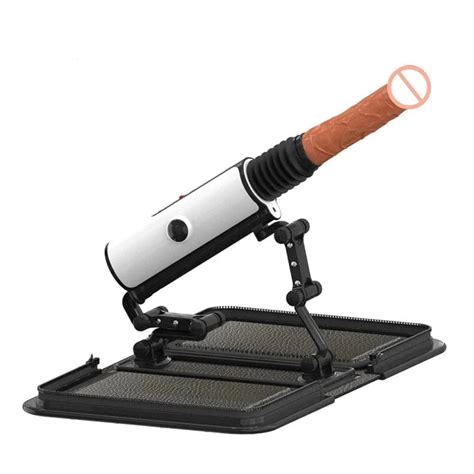 Leather Bag 10 Female Sex Machine Masturbation Pumping Gun With Dildos