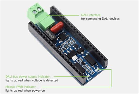module d expansion dali2 pour esp32 c6 pico et esp32 s3 pico