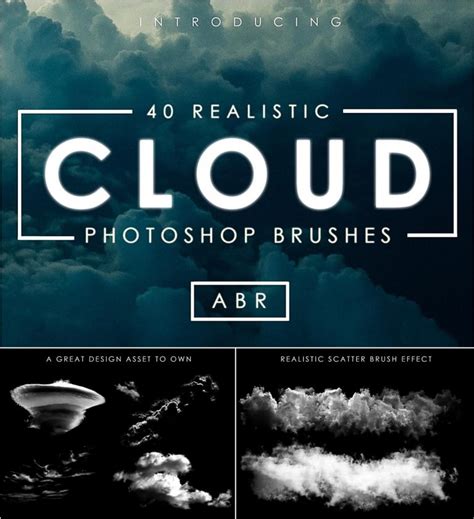 40 Cloud Brushes For Photoshop Free Download