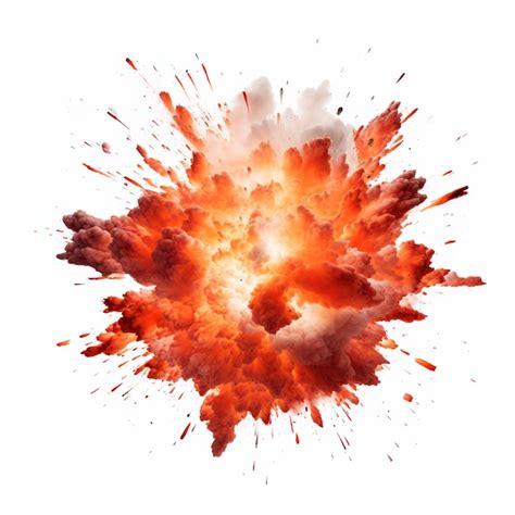 Premium Ai Image Explosion White Background Ai Generative