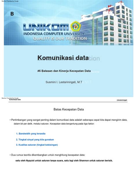 Data Rate Limit And Performance Pdf