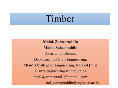 Conversion Of Timberpptx
