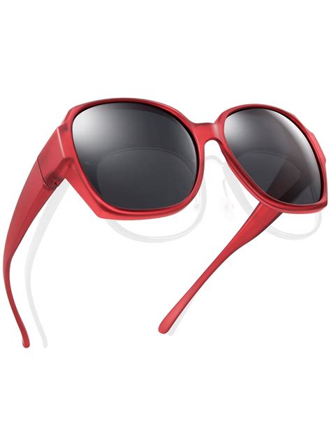 Tinhao Polarized Sunglasses Fit Over Glasses Oversized Butterfly Sunglasses Over Glasses For