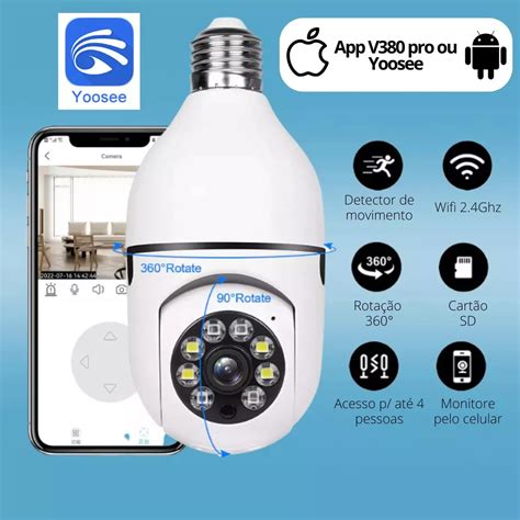 Camera Lampadacamera Bocalcamera Ipcamera Wifi Azob Eletrônicos