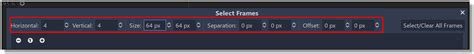 Animatedsprite Select Frames Dialog Auto Select Field Contents