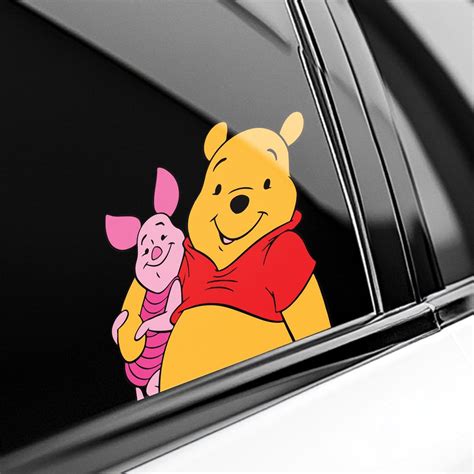 Cute Winnie The Pooh Peeker Peeking Car Decals Wall Art Decor Bumper