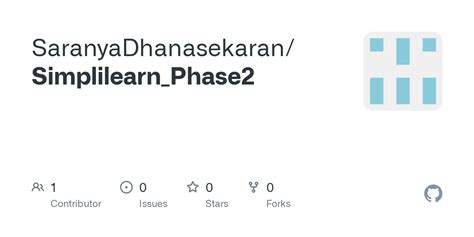Github Saranyadhanasekaransimplilearnphase2
