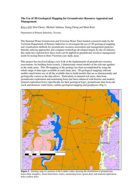 PDF The Use Of D Geological Mapping For Groundwater Resource Appraisal And Management