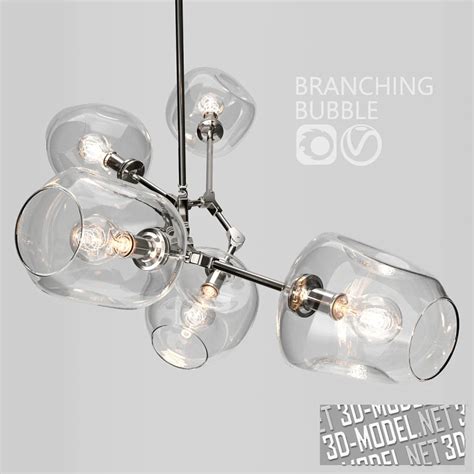 3d модель Люстра Branching Bubble Lindsey Adelma