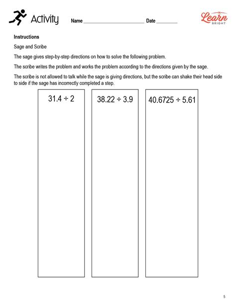 Decimal Division Free PDF Download Learn Bright