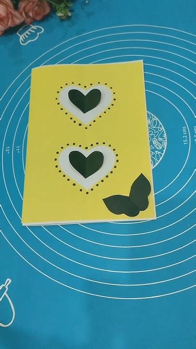 Simple Handmade Greeting Card 🎉😍shorts Youtube