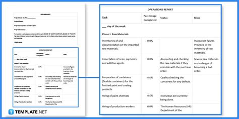 How To Make Create An Operations Report [templates Examples] 2023