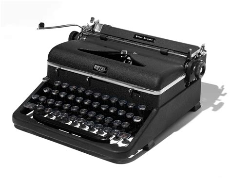 Sold Restored Black 1947 Royal Quiet De Luxe Manual Typewriter New
