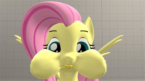Sfm Mlp Fluttershy Puffy Cheeks By Weregum On Deviantart