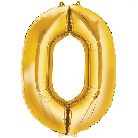 Home Products Gold Foil Number Balloons